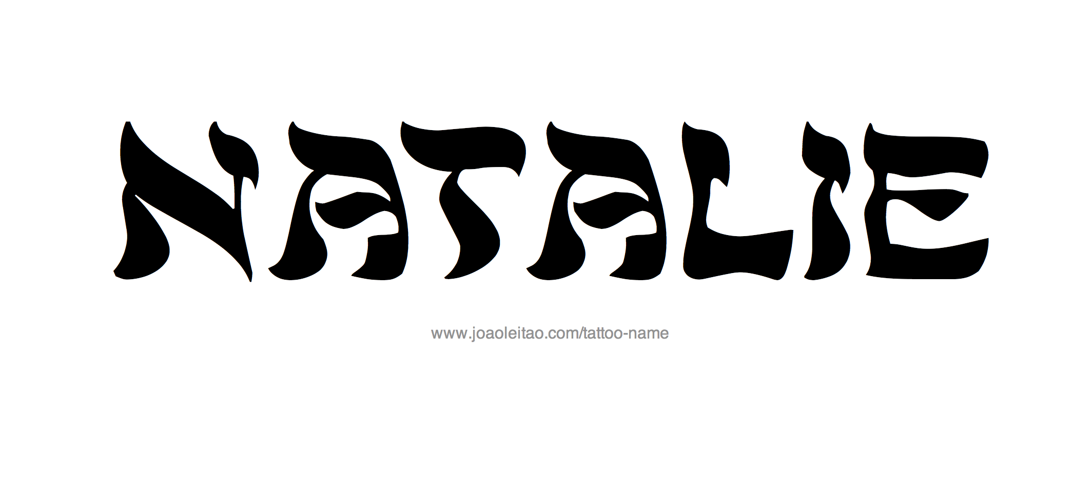Natalie Name Tattoo Designs