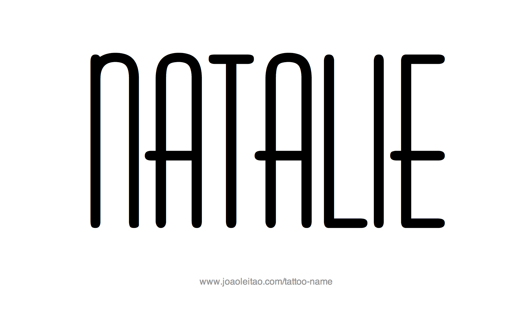Natalie Name Tattoo Designs