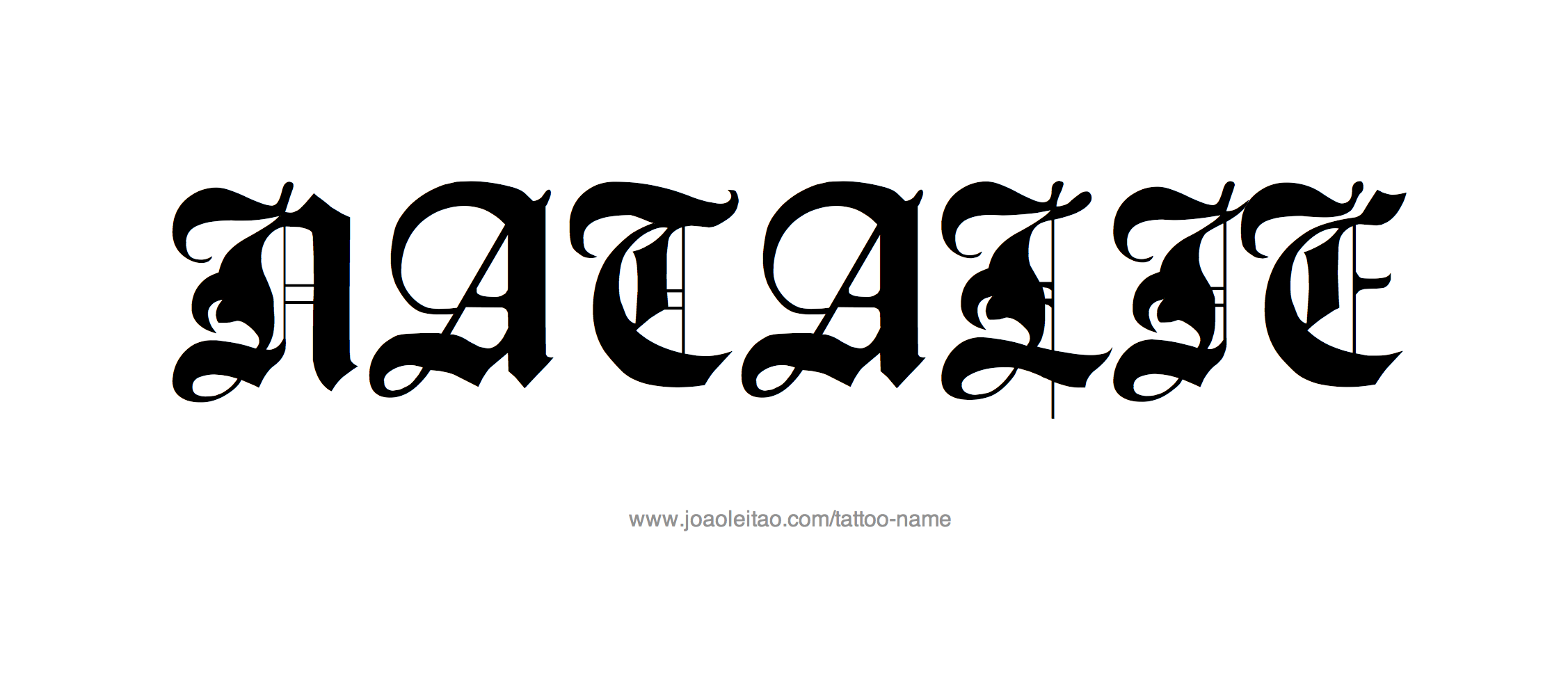 Natalie Name Tattoo Designs