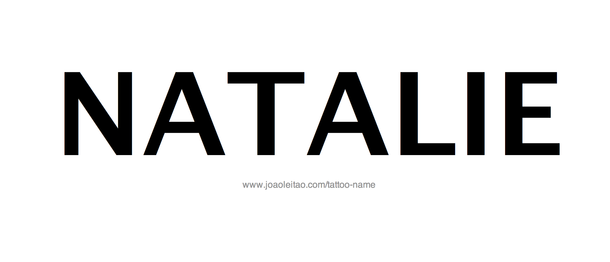 Natalie Name Tattoo Designs