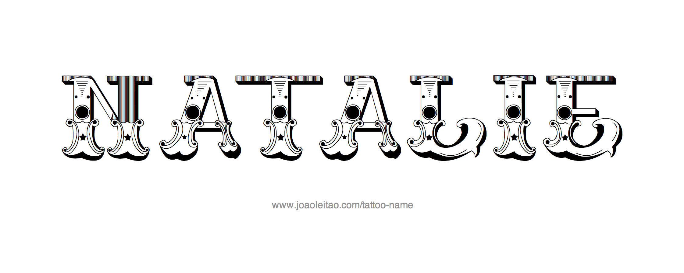 Natalie Name Tattoo Designs