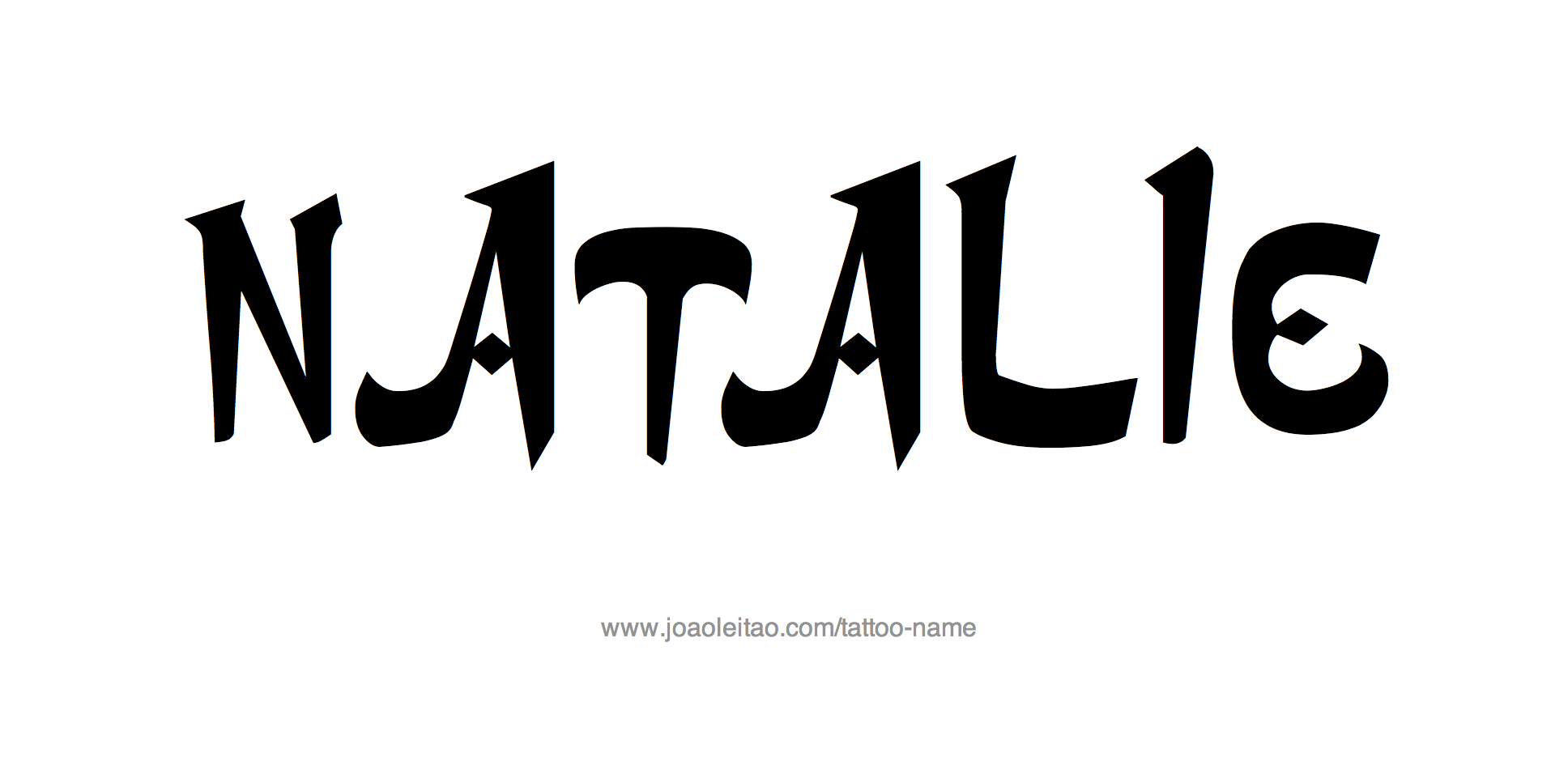 Natalie Name Tattoo Designs