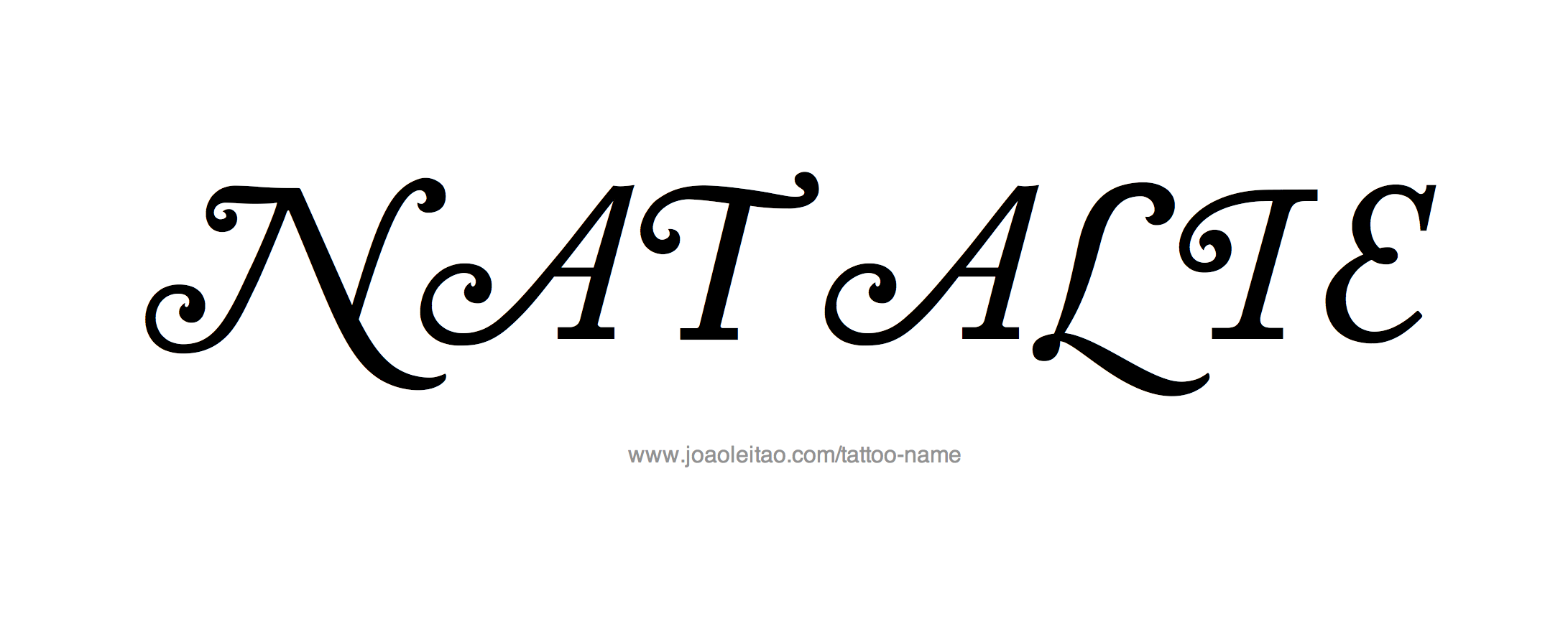 Natalie Name Tattoo Designs
