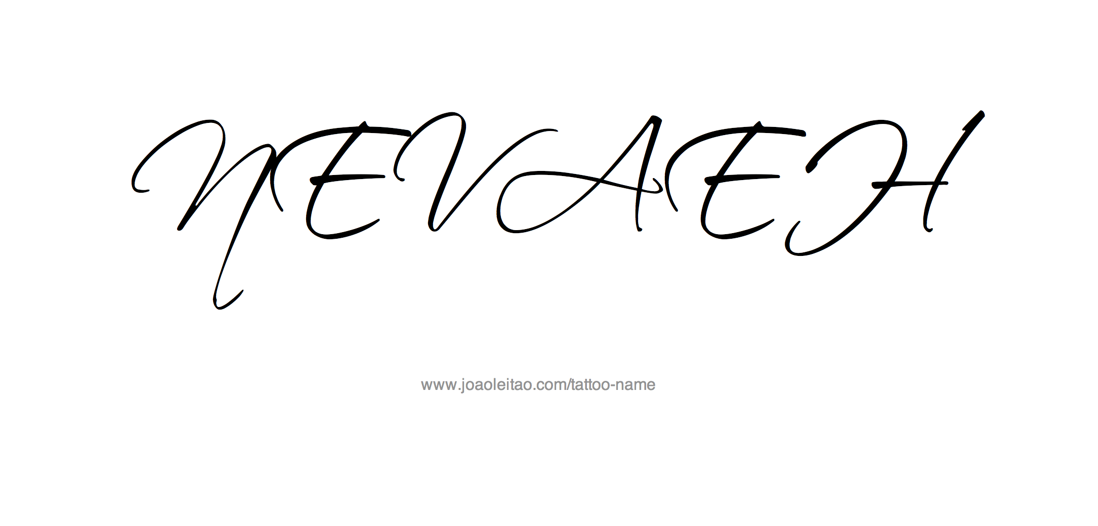 Nevaeh Name Tattoo Designs