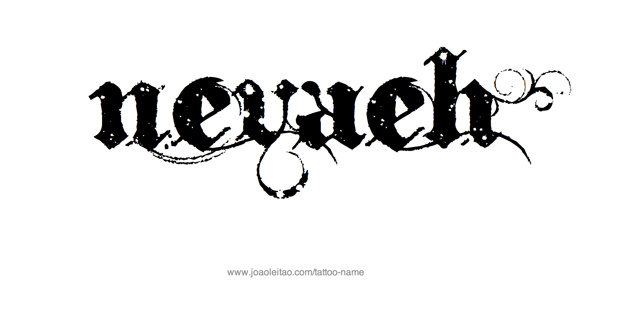 Nevaeh Name Tattoo Designs
