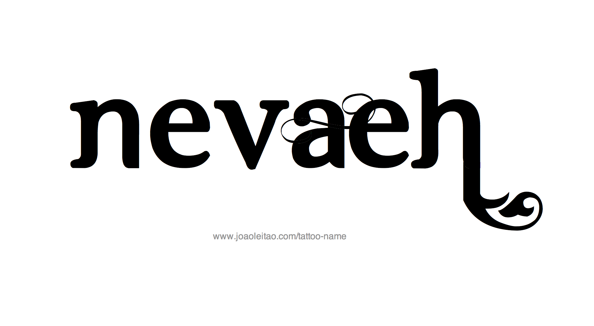 Nevaeh Name Tattoo Designs