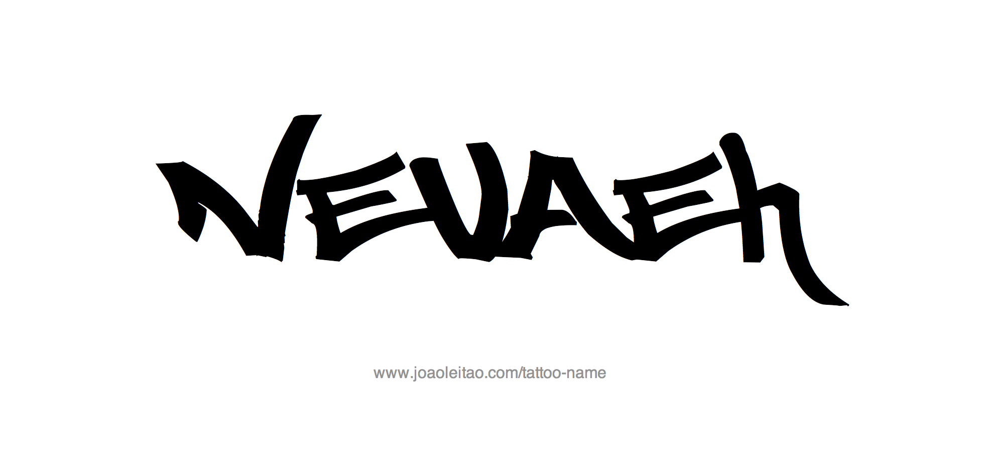 Nevaeh Name Tattoo Designs