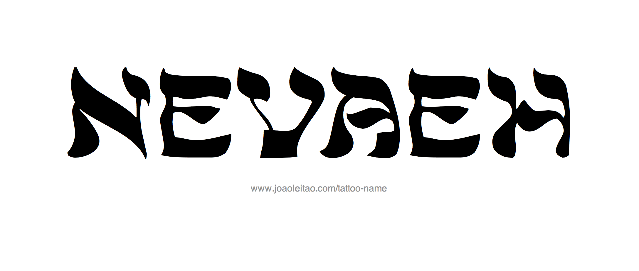 Nevaeh Name Tattoo Designs