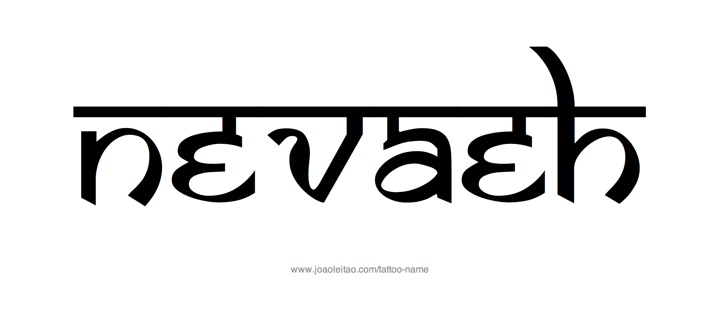 Nevaeh Name Tattoo Designs