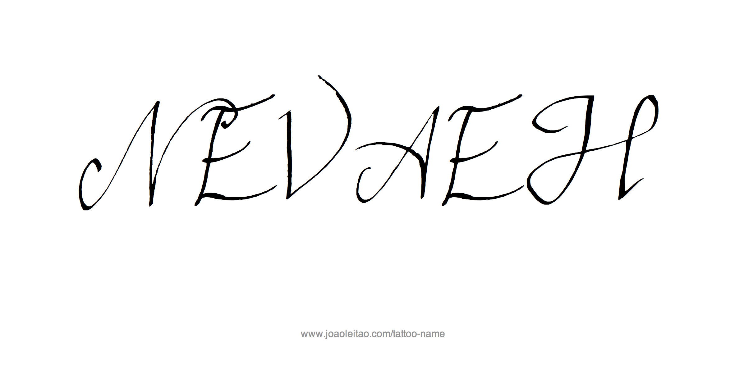 Nevaeh Name Tattoo Designs