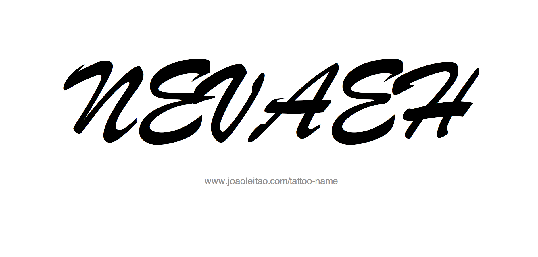 Nevaeh Name Tattoo Designs