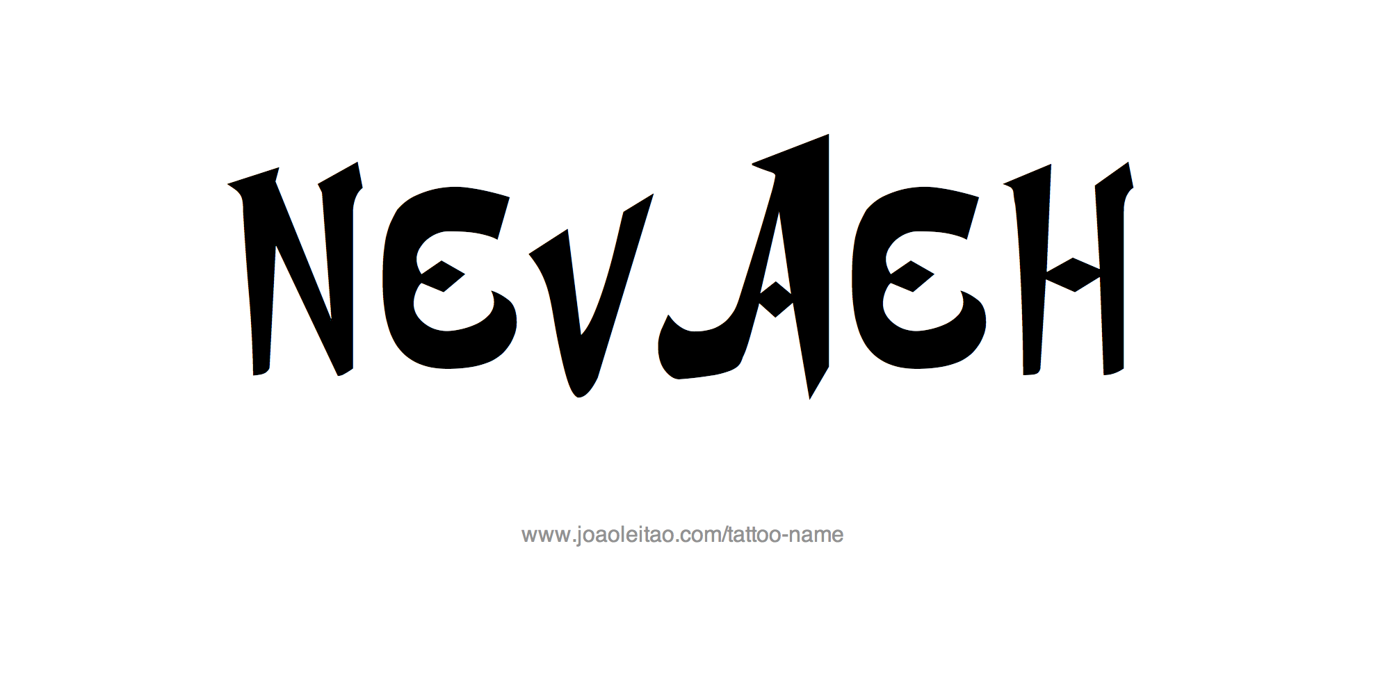 Nevaeh Name Tattoo Designs