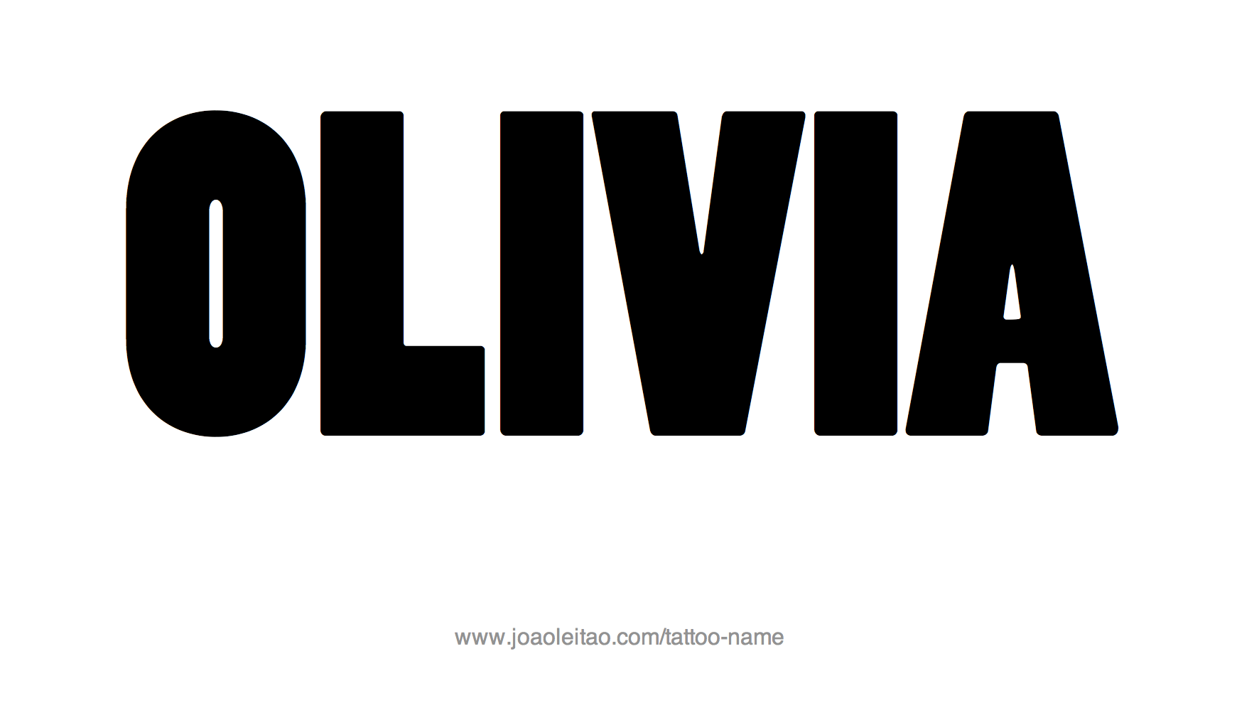 Olivia Name Tattoo Designs