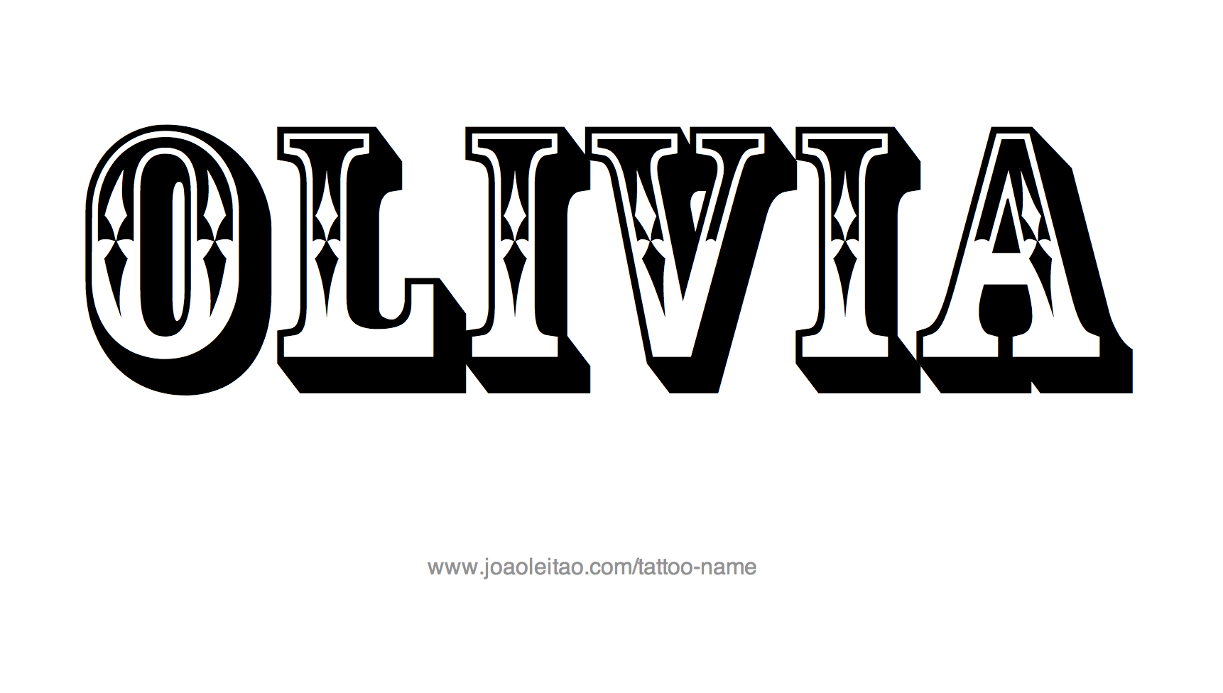 Olivia Name Tattoo Designs