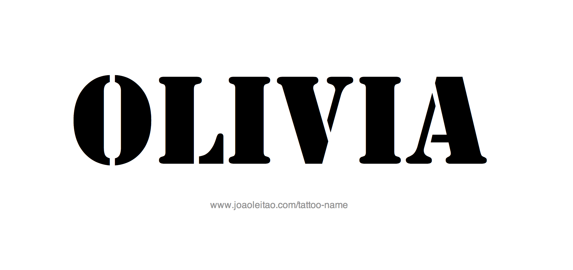 Olivia Name Tattoo Designs