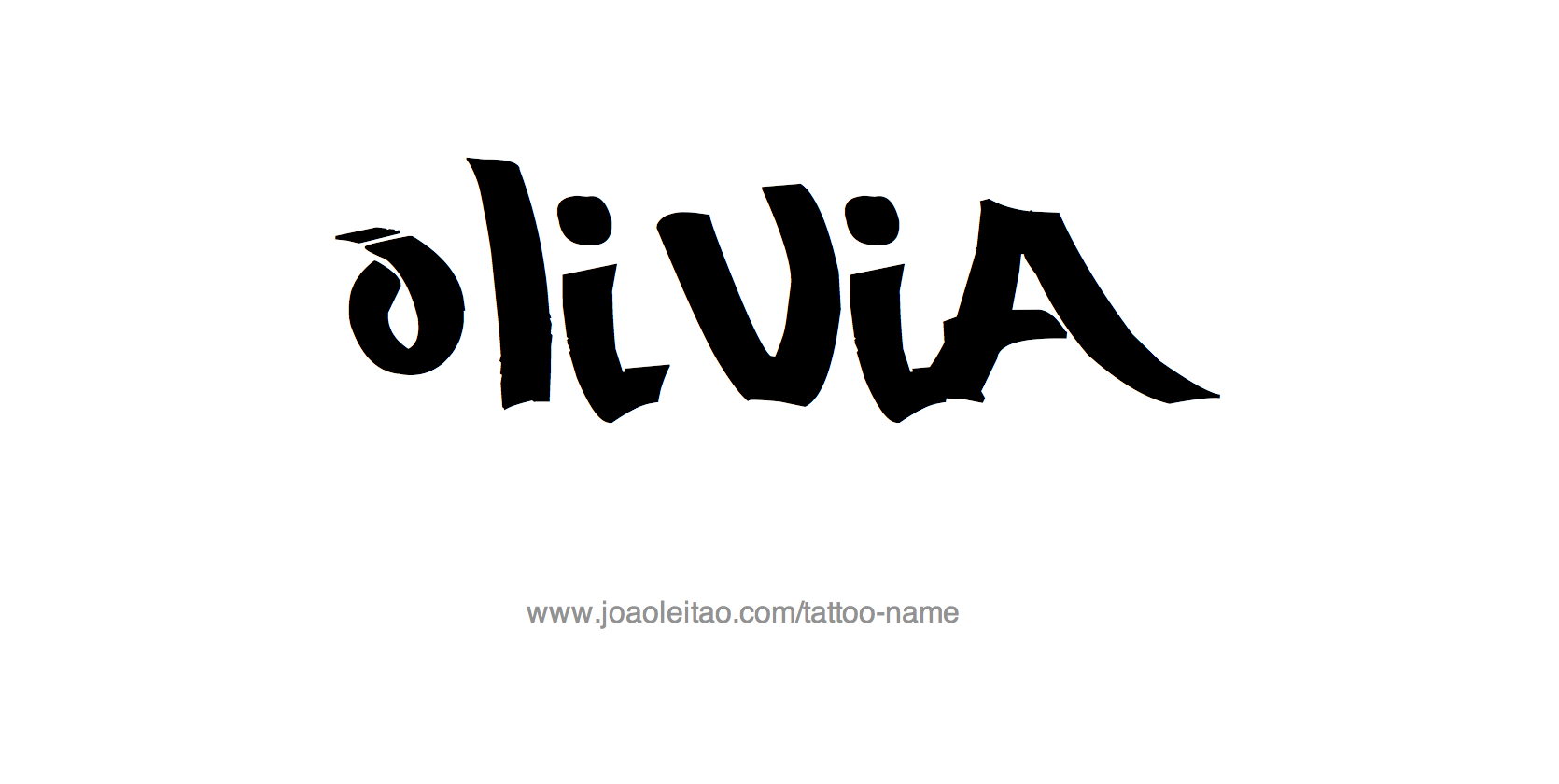 Olivia Name Tattoo Designs