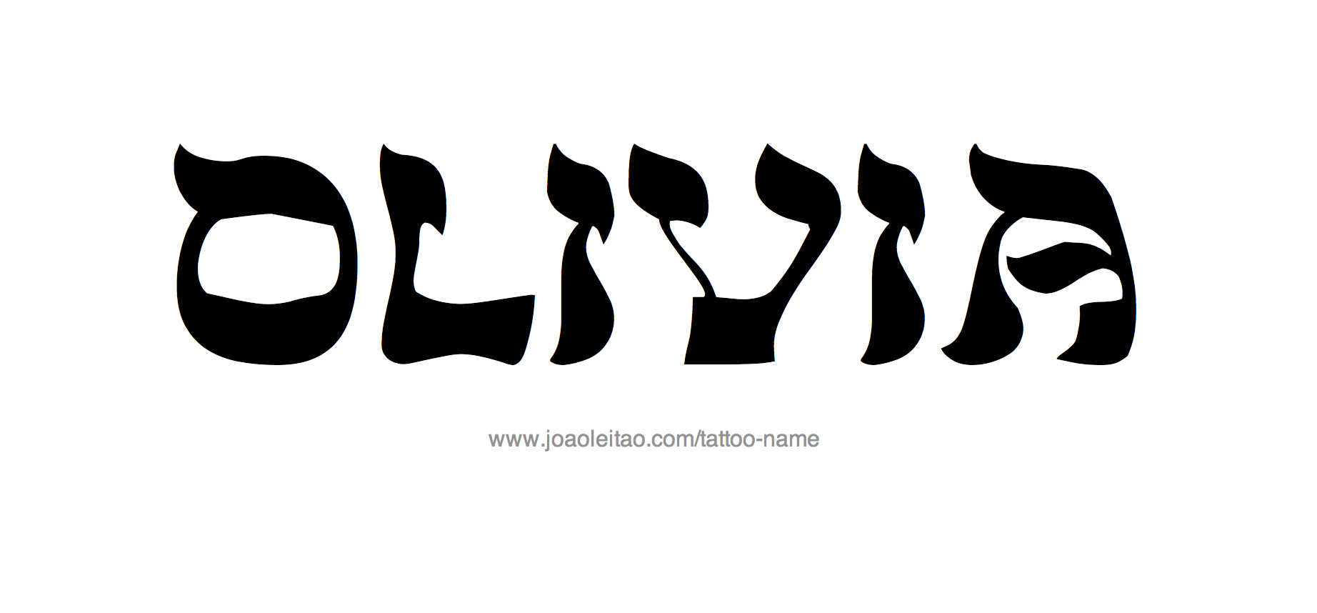 Olivia Name Tattoo Designs