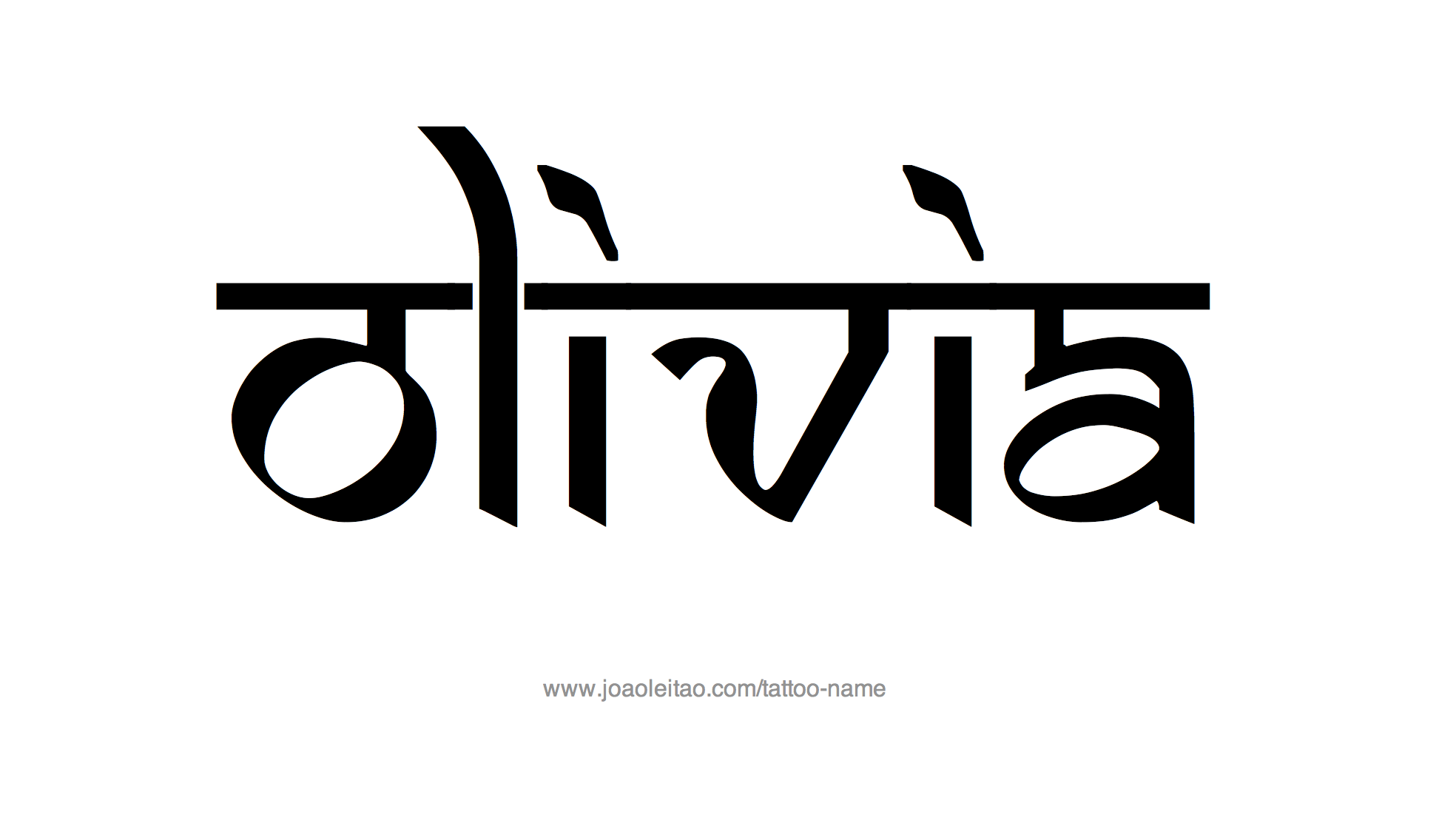 Olivia Name Tattoo Designs