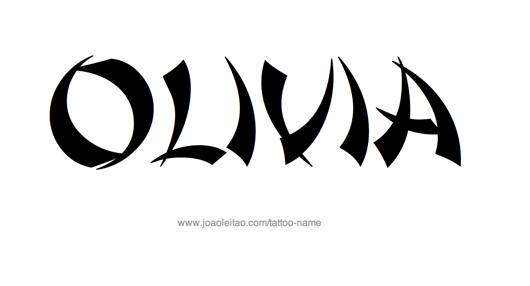 Olivia Name Tattoo Designs