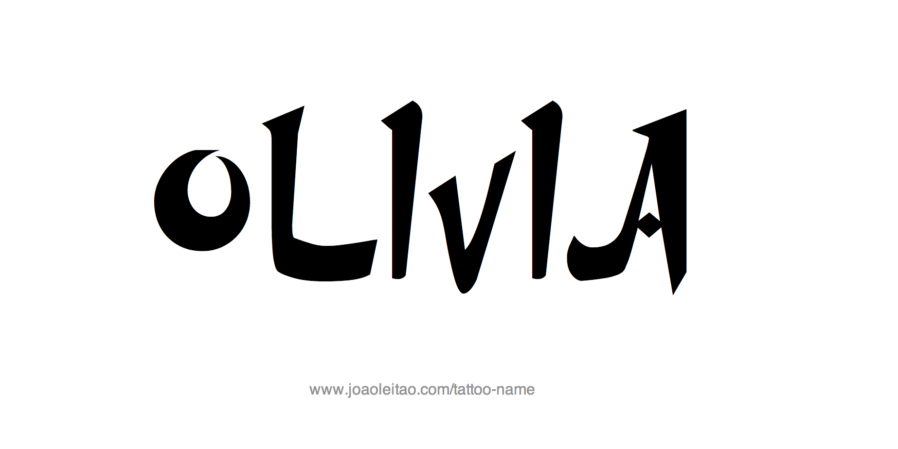 Olivia Name Tattoo Designs