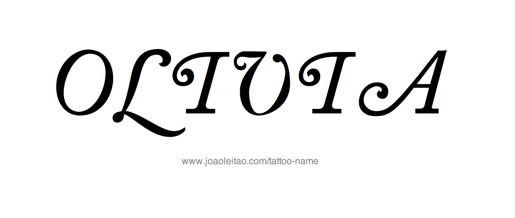Olivia Name Tattoo Designs