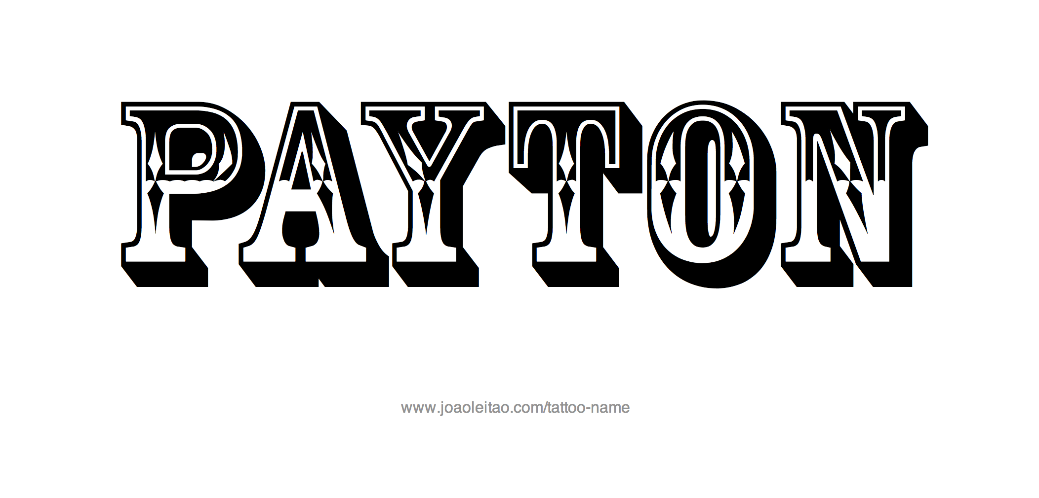 Payton Name Tattoo Designs