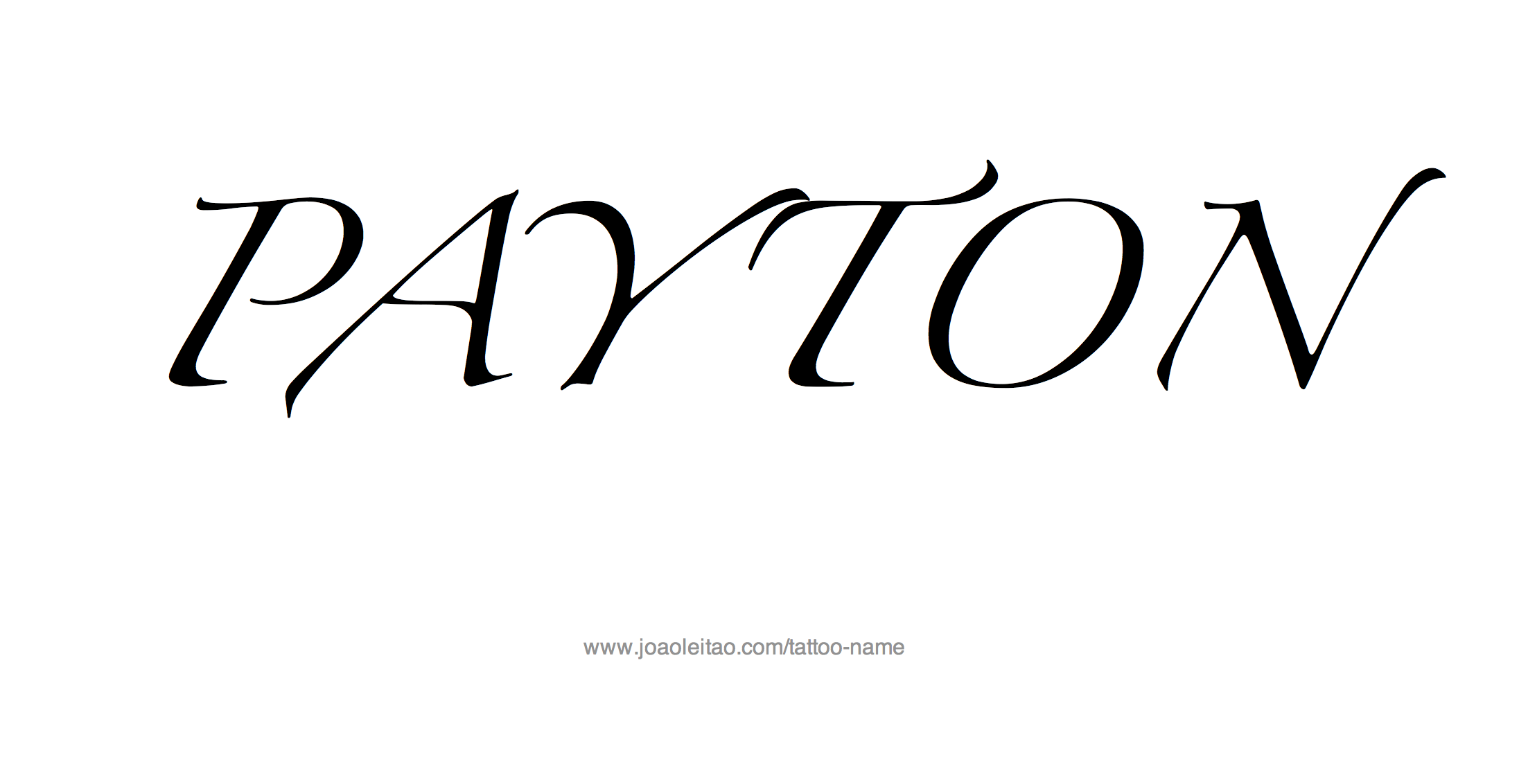 Payton Name Tattoo Designs