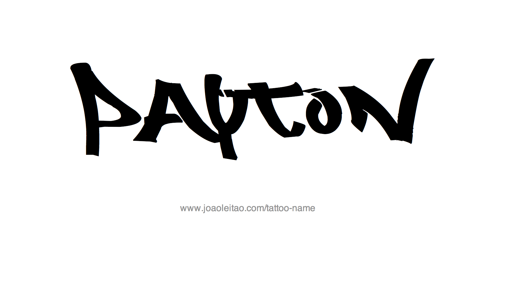 Payton Name Tattoo Designs