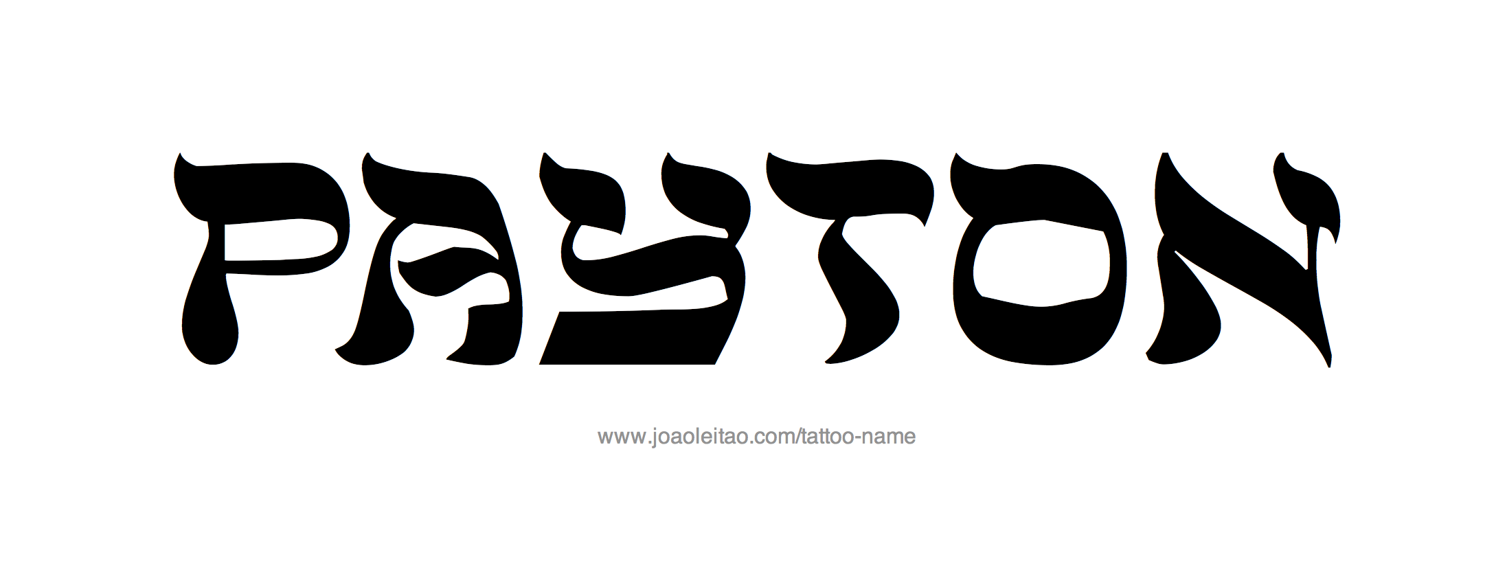 Payton Name Tattoo Designs