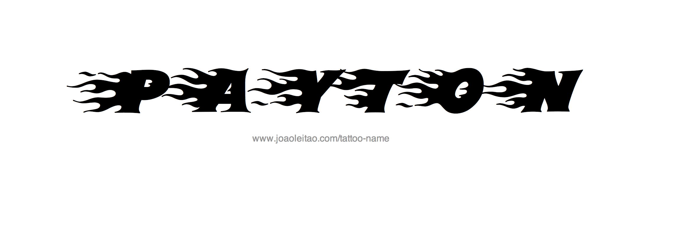 Payton Name Tattoo Designs