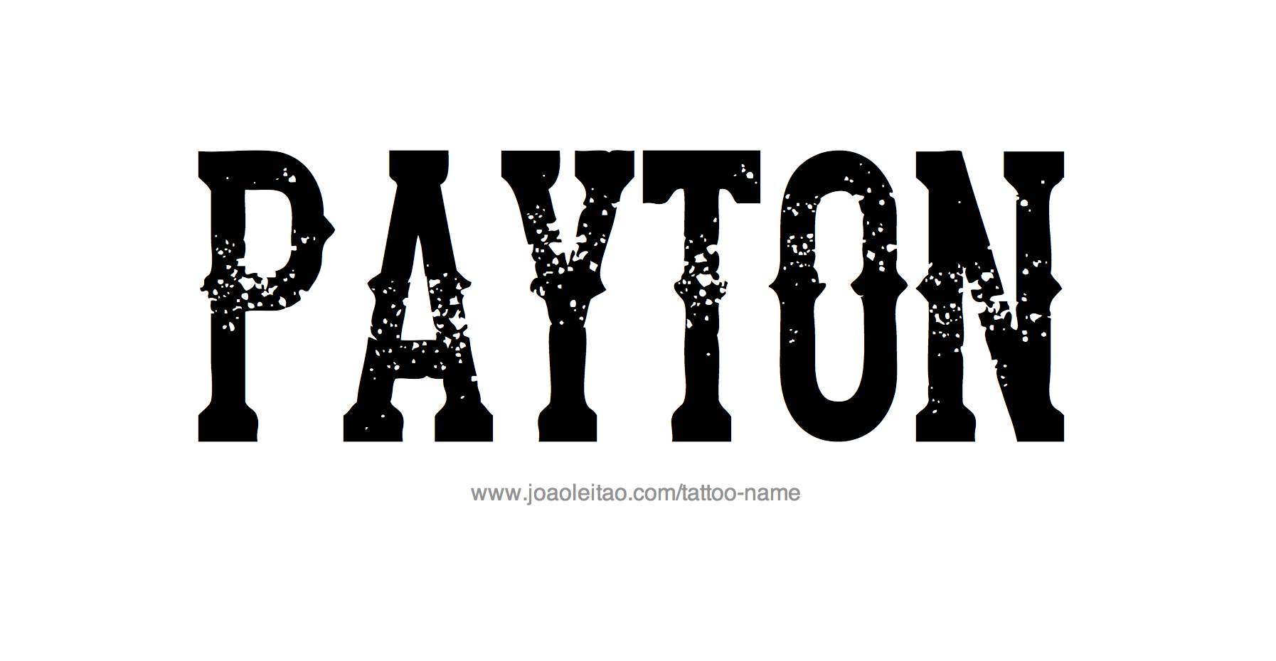 Payton Name Tattoo Designs