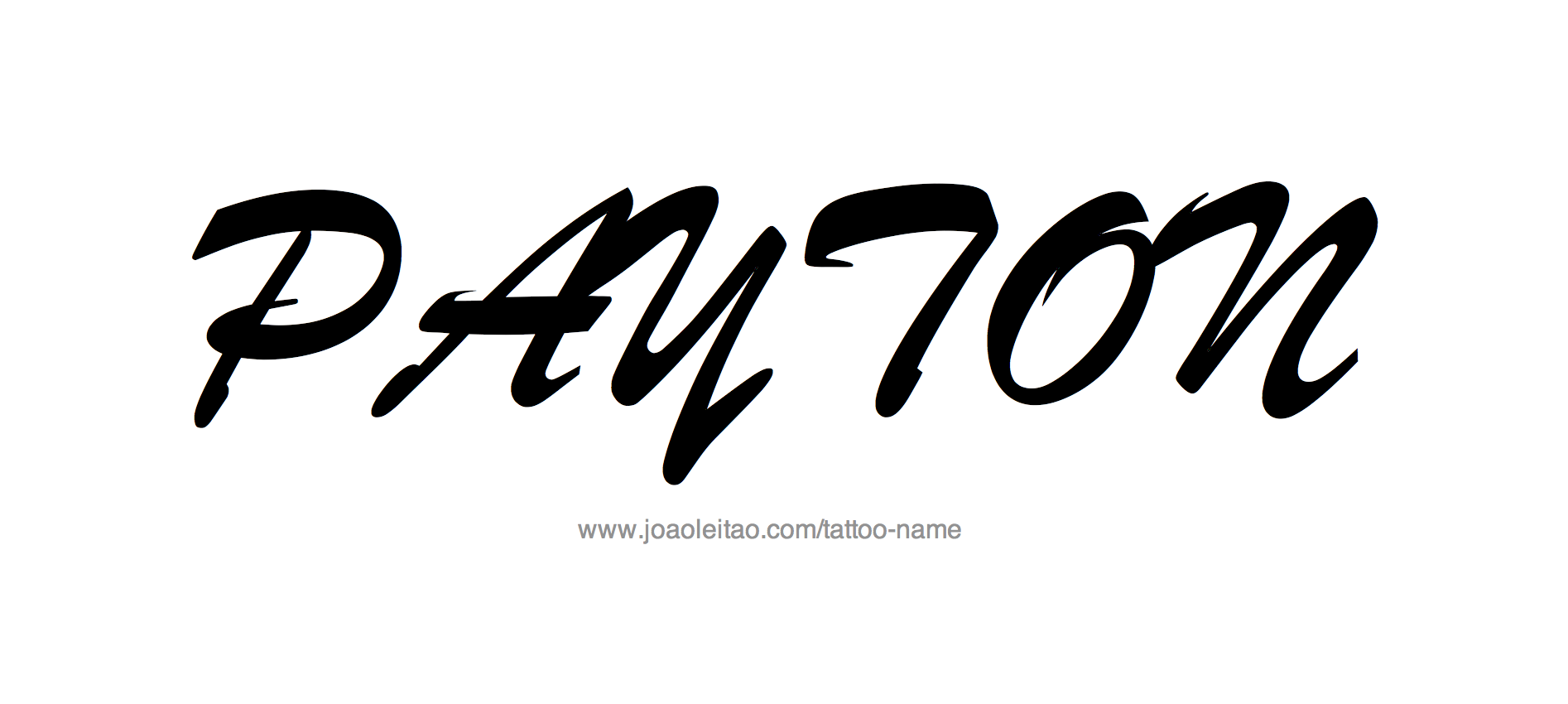 Payton Name Tattoo Designs