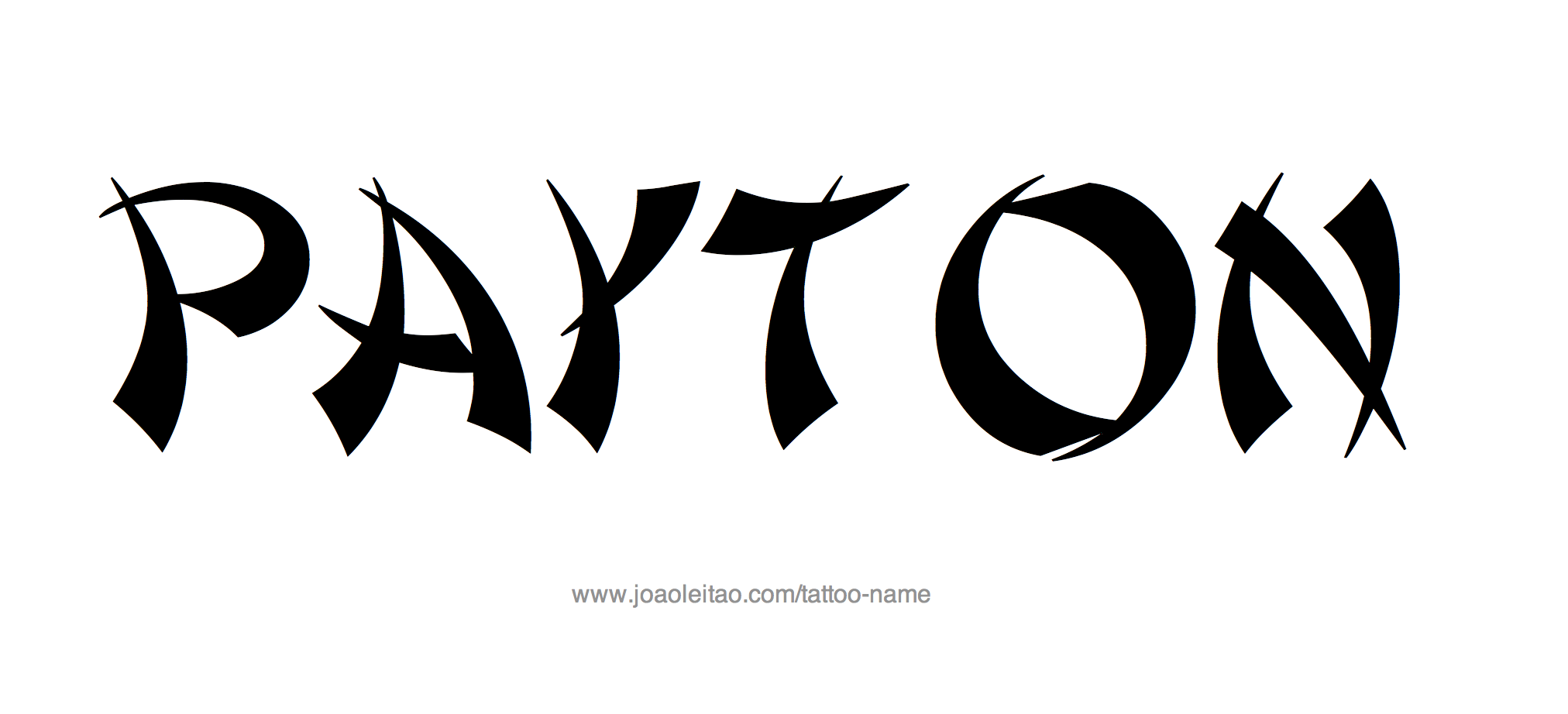 Payton Name Tattoo Designs