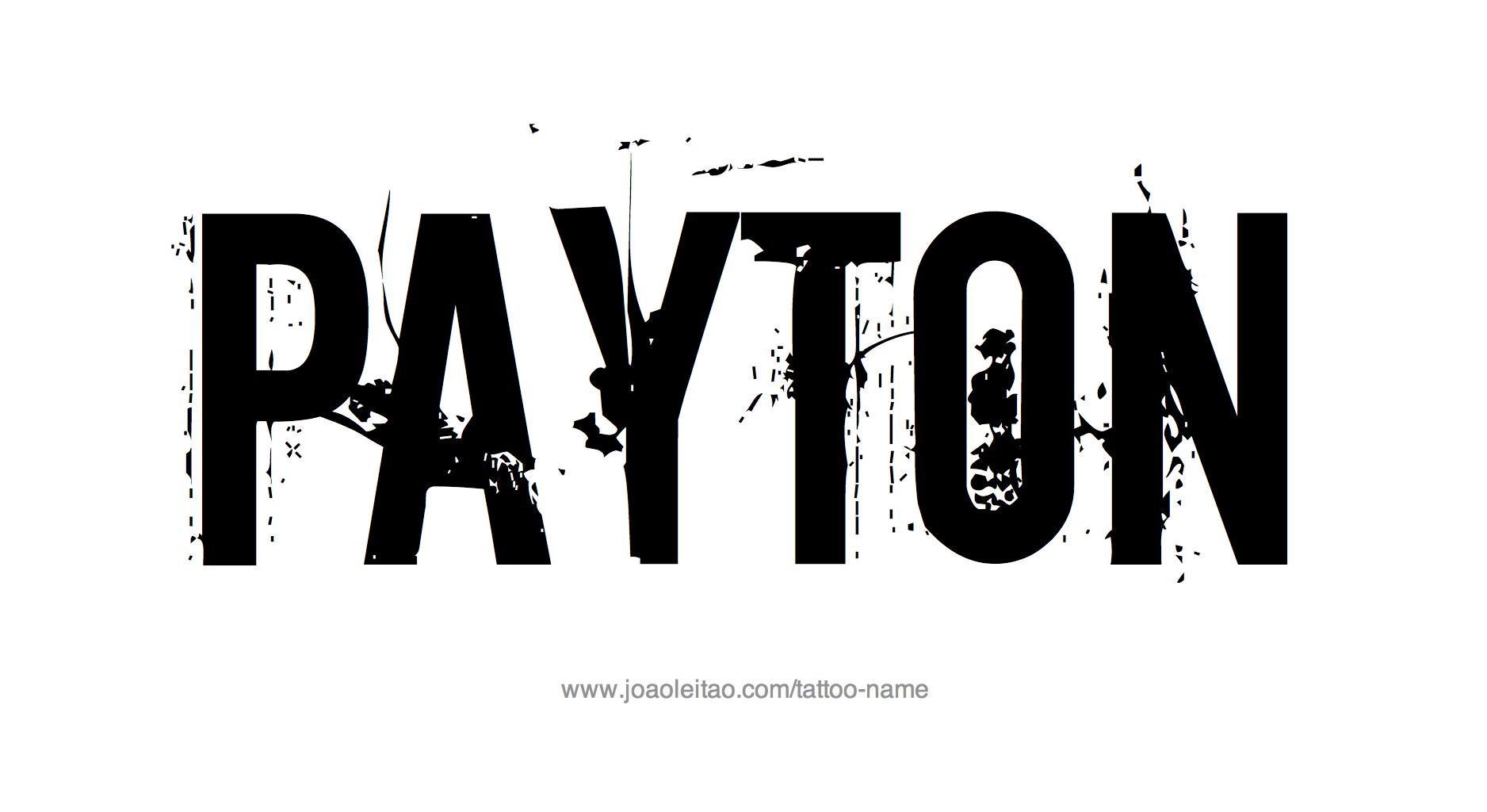Payton Name Tattoo Designs