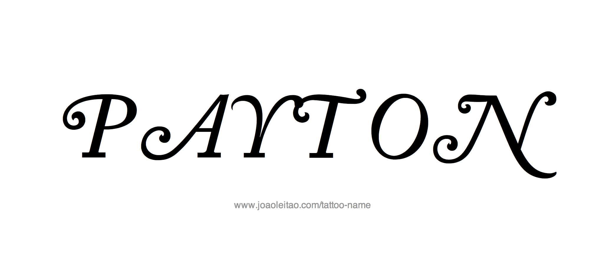 Payton Name Tattoo Designs