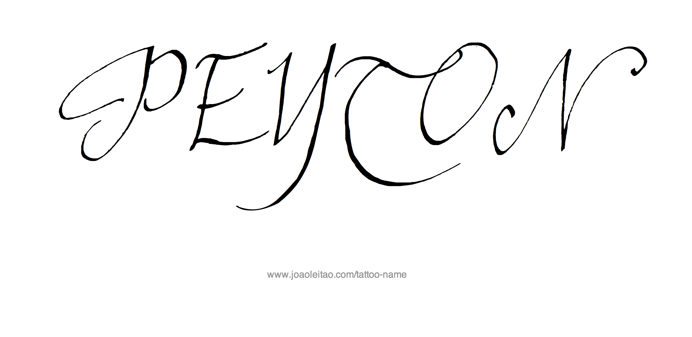 Peyton Name Tattoo Designs