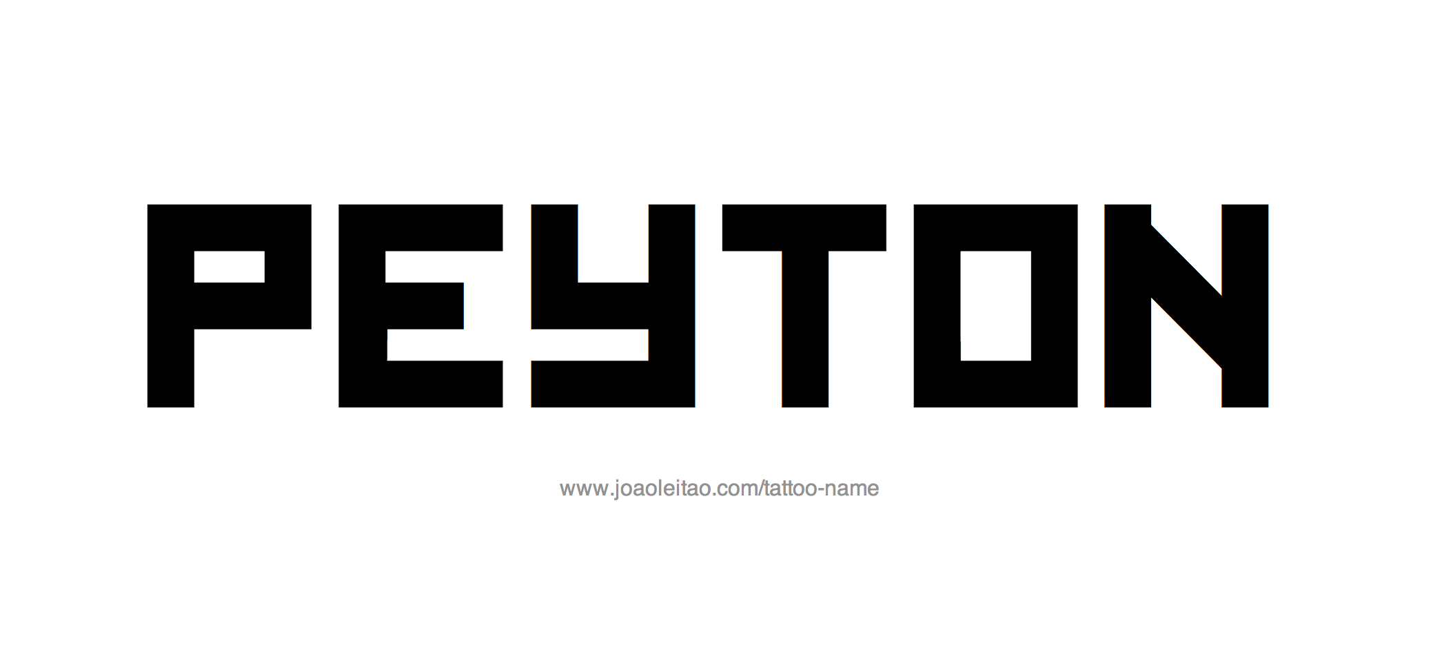 Peyton Name Tattoo Designs