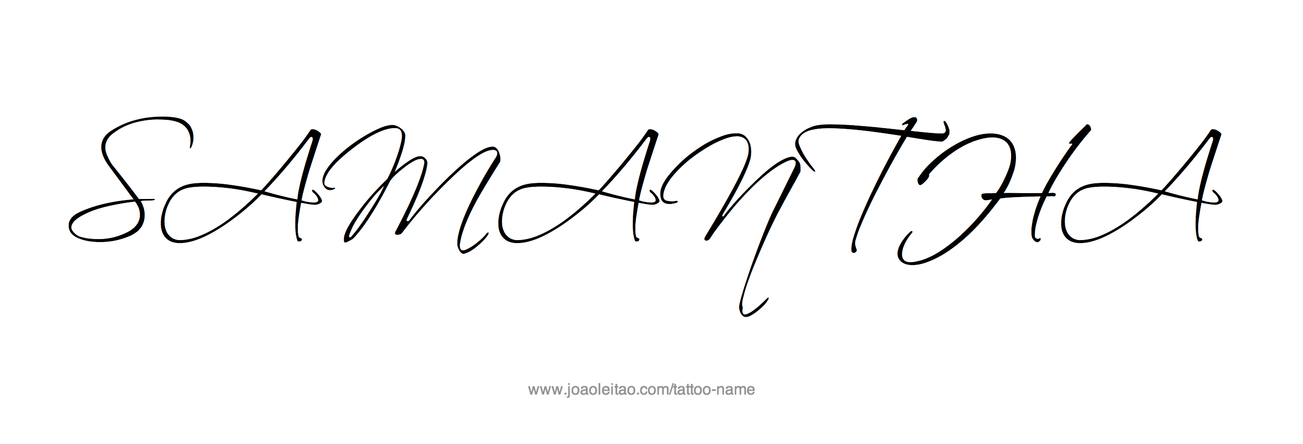 Samantha Name Tattoo Designs