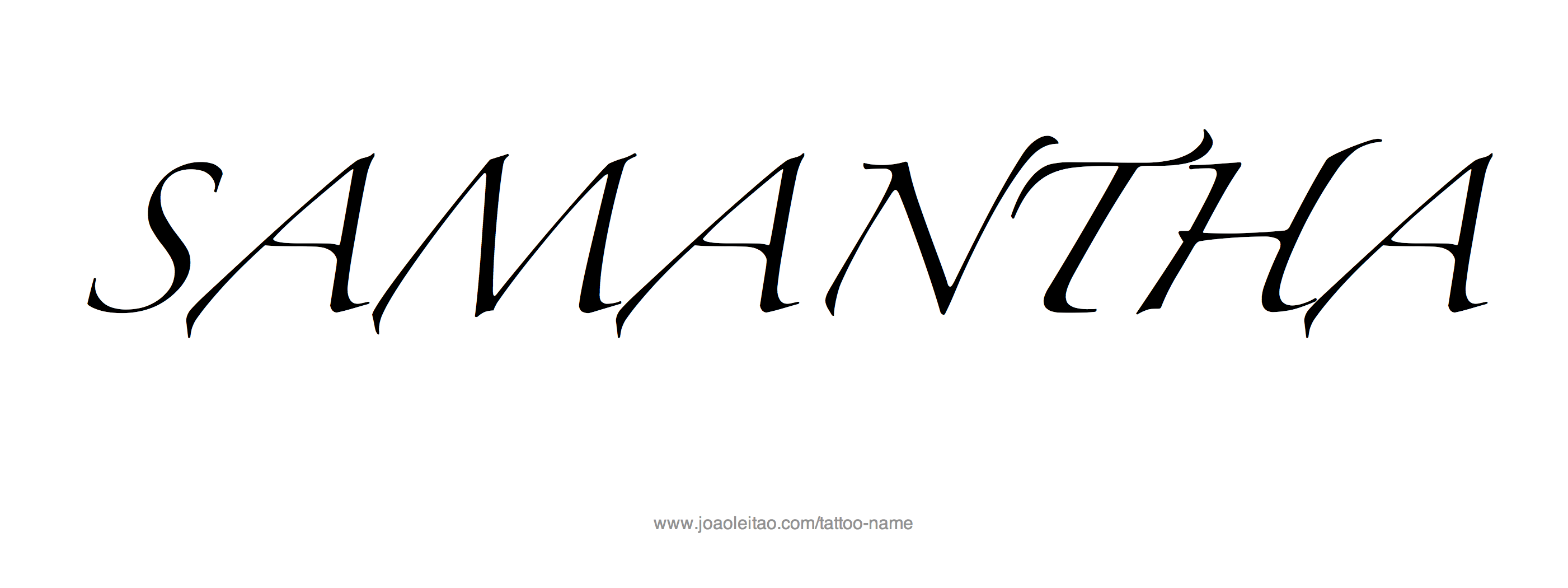 Samantha Name Tattoo Designs