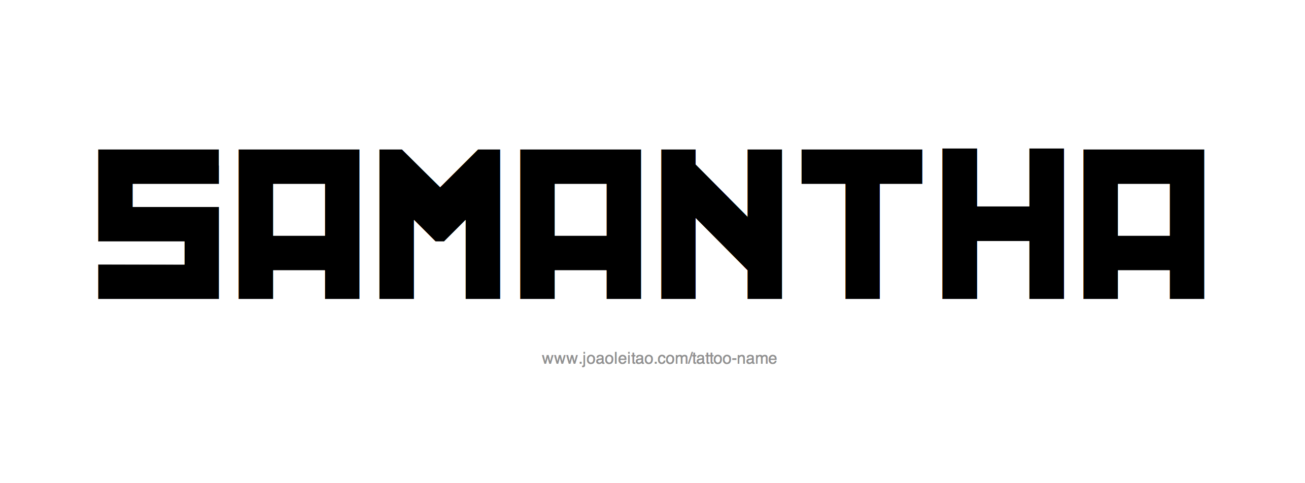 Samantha Name Tattoo Designs