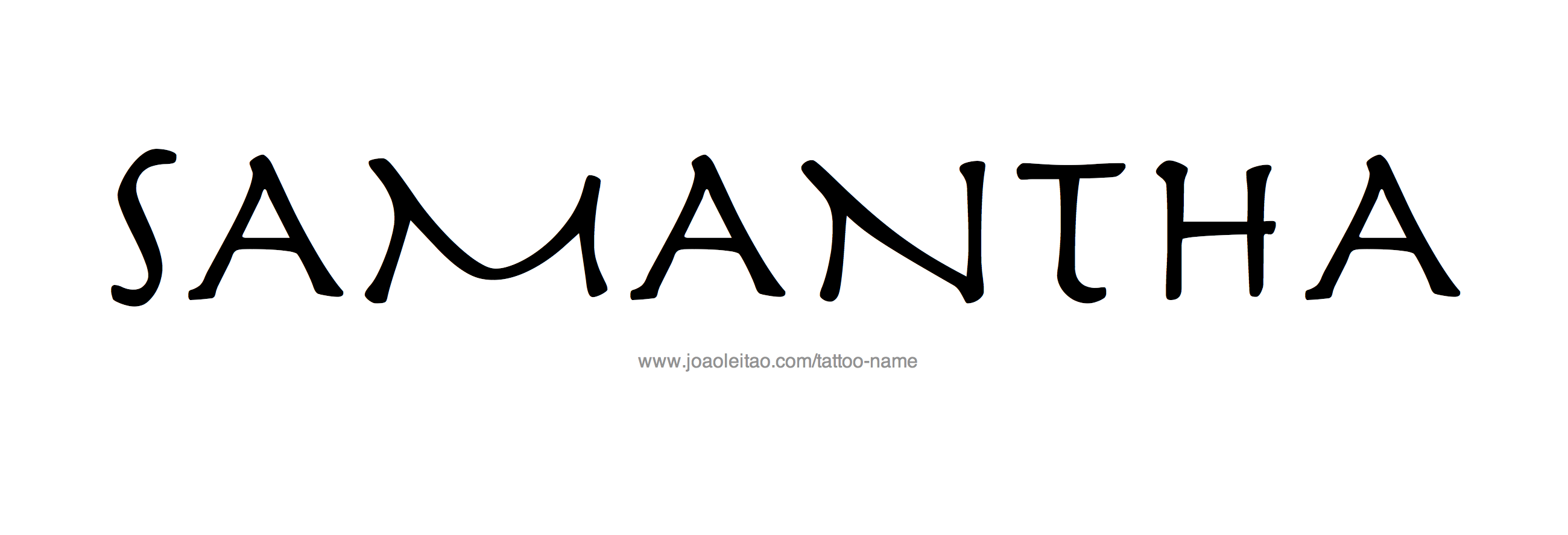 Samantha Name Tattoo Designs