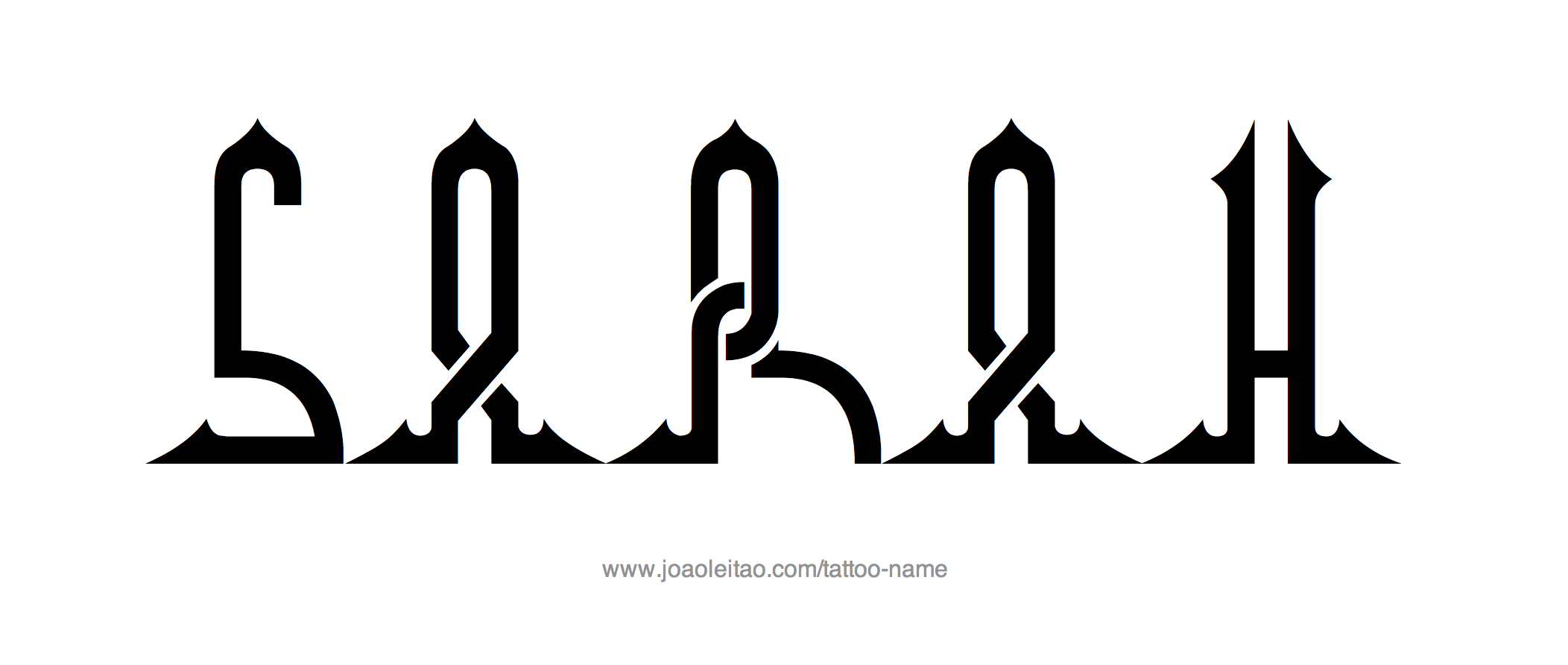 Sarah Name Tattoo Designs