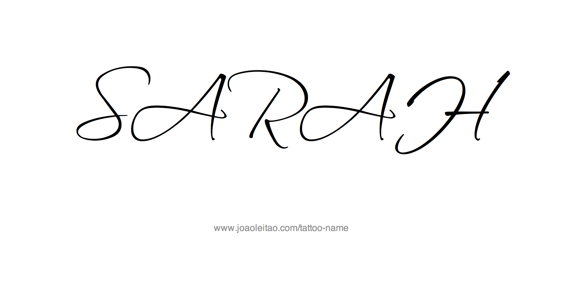 Sarah Name Tattoo Designs