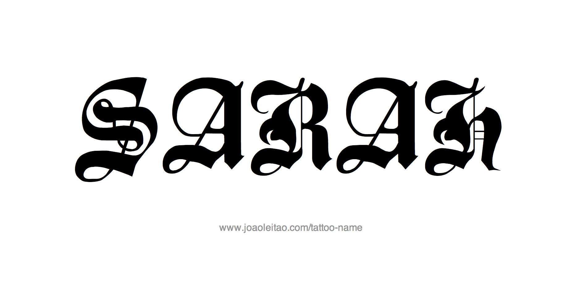 Sarah Name Tattoo Designs