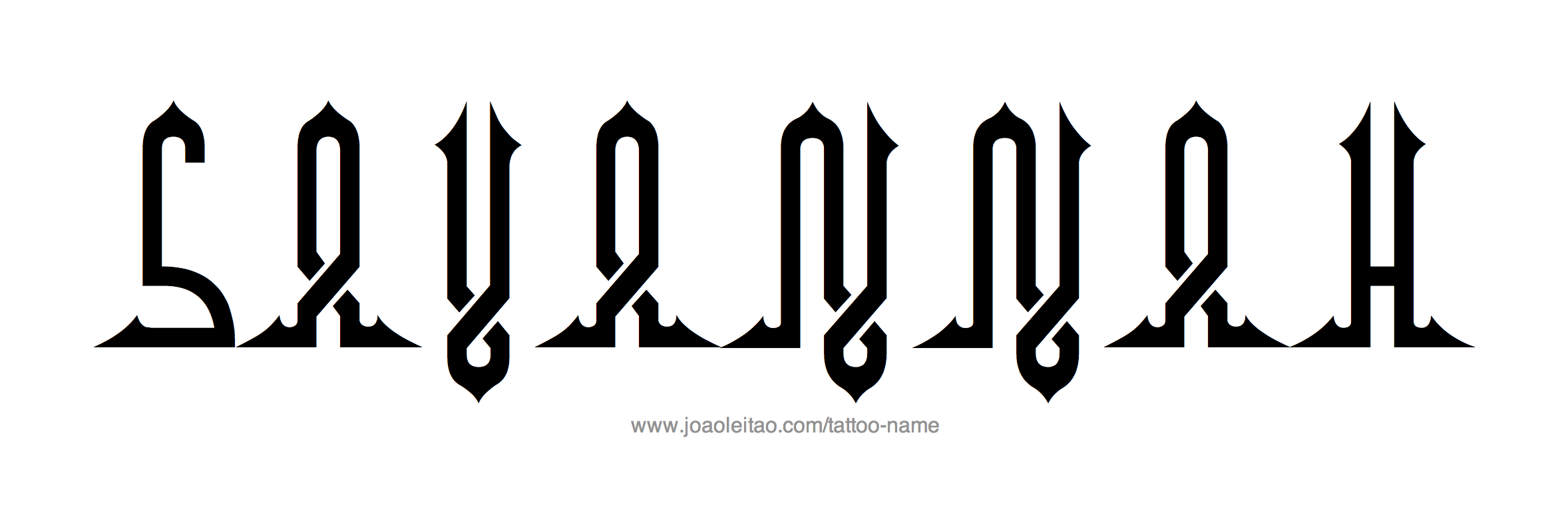 Savannah Name Tattoo Designs