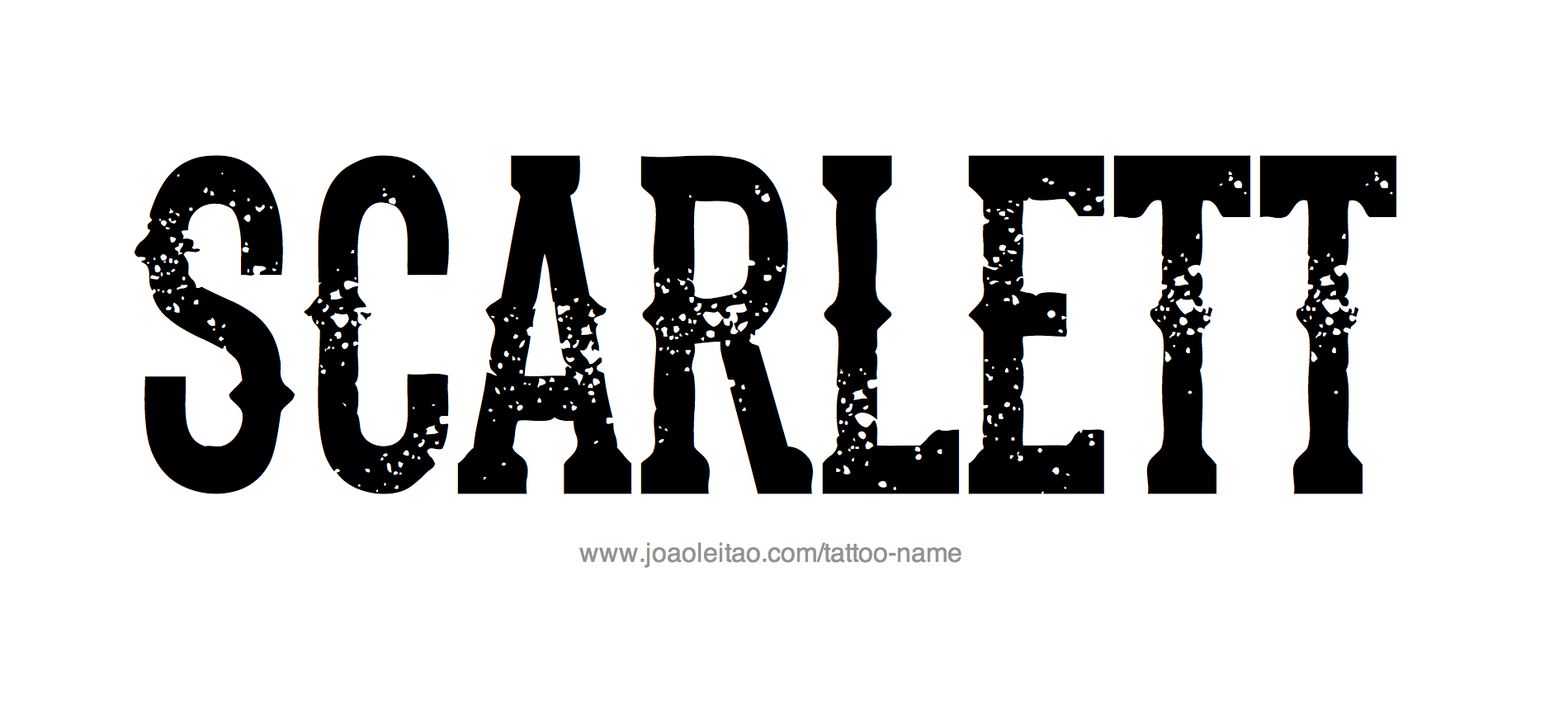 Scarlett Name Tattoo Designs