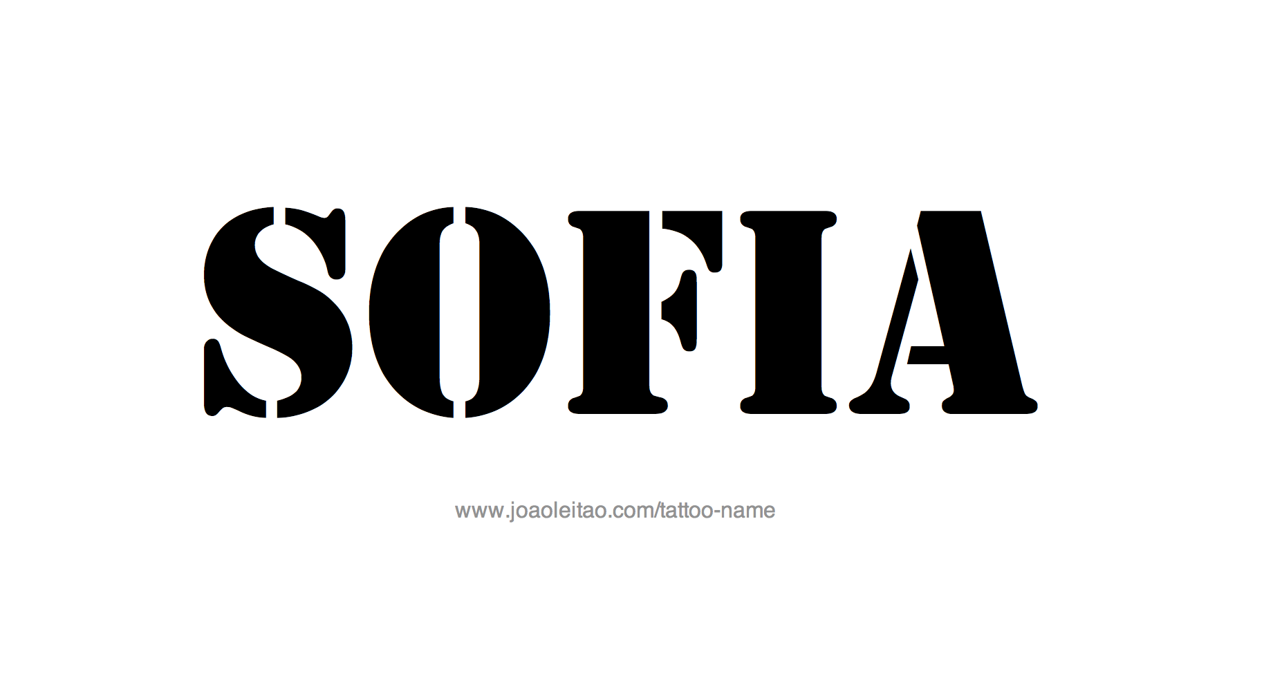 Sofia Name Tattoo Designs