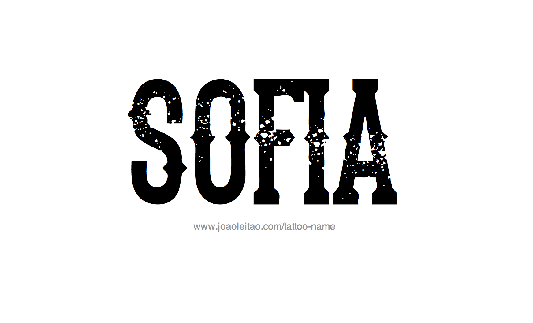 Sofia Name Tattoo Designs