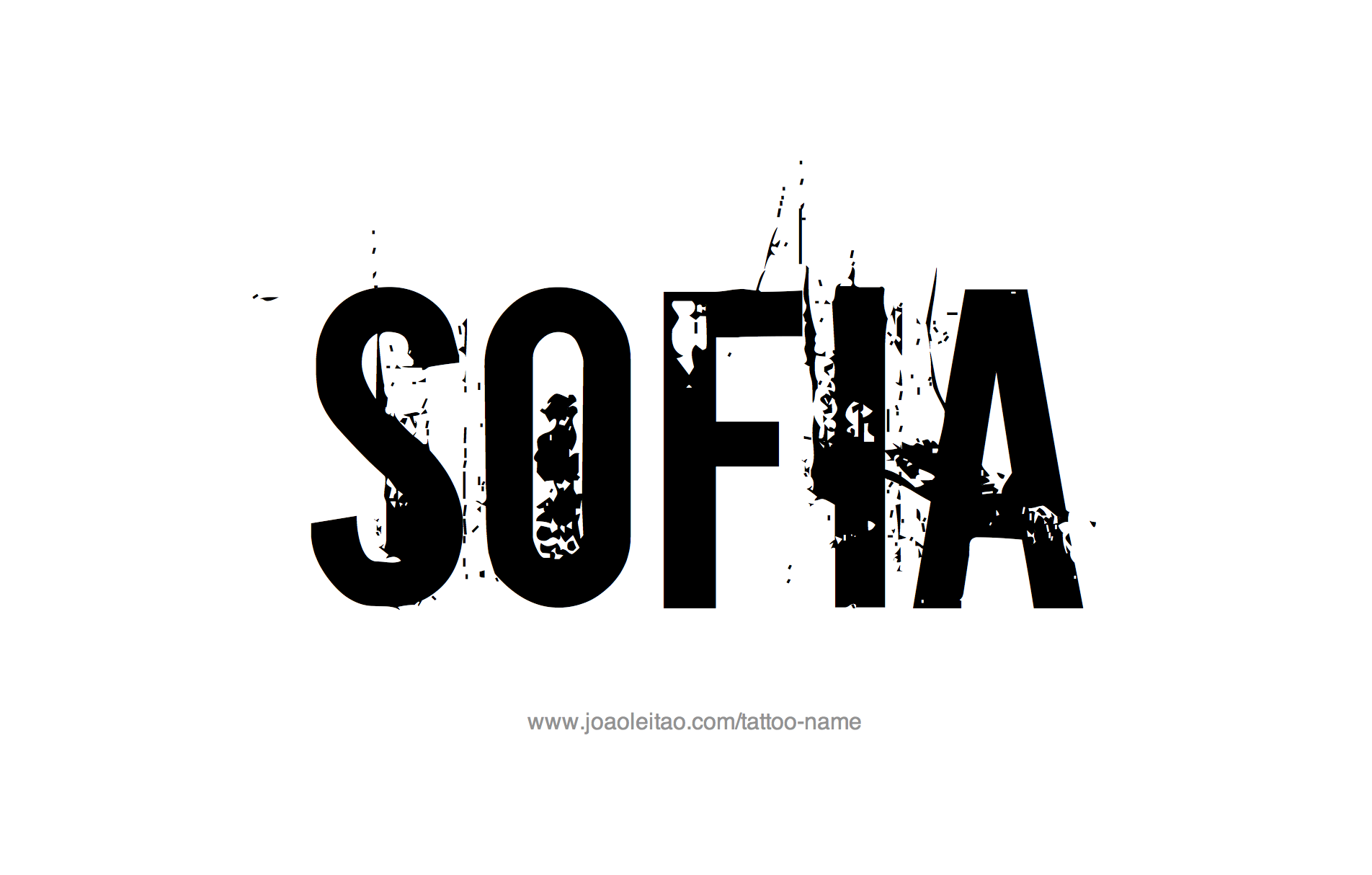 Sofia Name Tattoo Designs