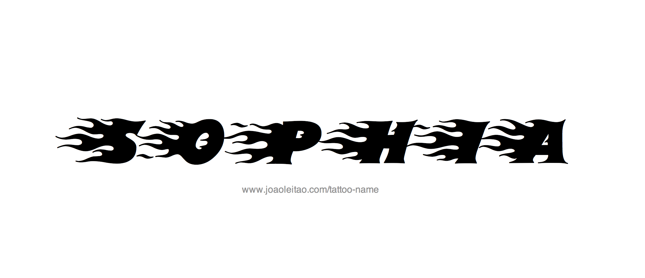 Sophia Name Tattoo Designs
